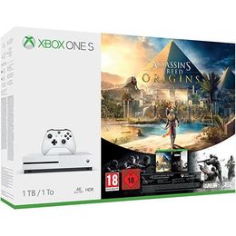Microsoft Xbox One S 1000GB - Weiß - Limited Edition Assassin's Creed Origins + Assassin's Creed Origins + Rainbow 6