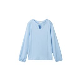 Tom Tailor Damen Gestreifte T-Shirt-Bluse, blau, Streifenmuster, Gr. XXL