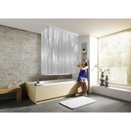 Eckduschrollo 132 x 56 x 240 cm milky Duschvorhang Dusche Rollo - Kleine Wolke