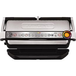 Optigrill+ xl - Schwarz - Gebürsteter Stahl - Edelstahl - Rechteckig - 400 x 200 mm - 2000 w - 1,2 m - Tefal