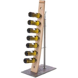 WESTMANN - Holz Weinregal Nonett Wine 9 Flaschen Natur 50x30x113 cm