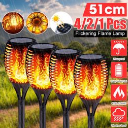 4pcs Solar 12LEDs Taschenlampe Flammen Nachtlicht Outdoor Wasserdicht Hausgarten Landschaft Lampen Für Patio Yard Pathway