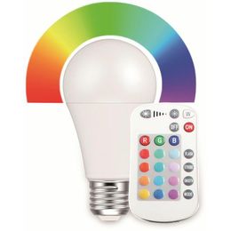 LED-SMD-Lampe, A60, rgb, E27, eek: f, 9 w, 810 lm, 2700 k - Blulaxa