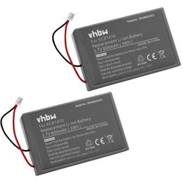 2x Akku kompatibel mit Sony PS4 Dualshock Controller V2 Controller (800mAh, 3,7V, Li-Ion) - vhbw