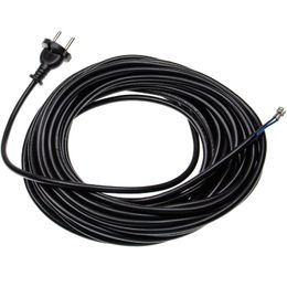 vhbw - Stromkabel kompatibel mit Miele Cat & Dog, S251, S251I, S2121, S2120, S310I Staubsauger - 15 m Kabel 1000 w
