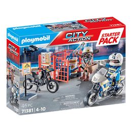 Playmobil 71381 Starter Pack Polizei Spielset, Mehrfarbig