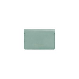 HORIZN STUDIOS Double Card Holder, Leder - Aqua Grün