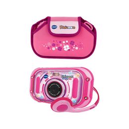 Vtech KidiZoom Touch 5.0 pink inkl. Tragetasche Kinderkamera, Pink