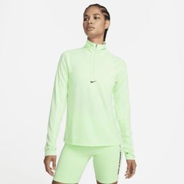 Nike Pacer Dri-FIT Damen-Pullover mit Viertelreißverschluss - Grün