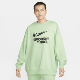 Nike Sportswear extragroßes Fleece-Sweatshirt mit Rundhalsausschnitt für Damen - Grün