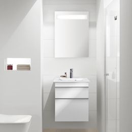 Villeroy & Boch Villeroy & Boch Venticello Handwaschbecken mit Waschtischunterschrank und More to See 14 Spiegel, 412450R1+A92201DH+A4295000,