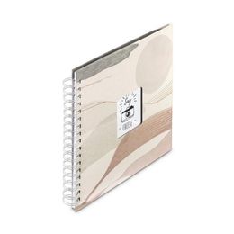 Hama Fotoalbum Spiralalbum für 100 Fotos im Format 10x15 cm, Fotoalbum, Bilderbuch, Zum Selber Einkleben, mit weißen Seiten, Selbstgestalten, braun