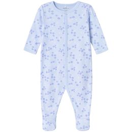 name it - Schlafstrampler NBFNIGHTSUIT FLOWER in halogen blue, Gr.50