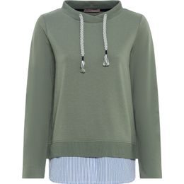 Adagio Sweatshirt "Amia", Kordelzug, Bluseneinsatz, für Damen, grün, 44