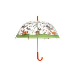 Rivanto Stockregenschirm, Kinderschirm Waldtiere transparent Ø 70
