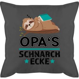 Shirtracer Dekokissen Opa Schnarchecke I Schnarchplatz Geschenk für Opas Bester Opi Faultier