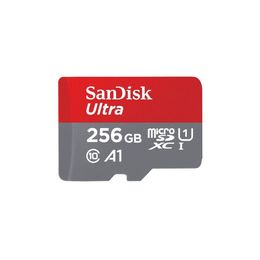Sandisk microSDXC Speicherkarte Ultra 256 GB + Adapter "Mobile" Speicherkarte (256 GB
