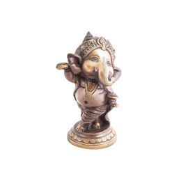 Berk Dekofigur Baby Ganesha Figur aus Messing