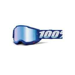 100% Motorradbrille, blau