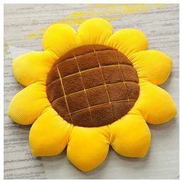 Kopfkissen Sonnenblume Soft Knit Kissen Dekoration Sofa-Kissen Ornamente