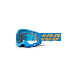 100% Motorradbrille, blau