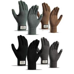 Alster Herz Strickhandschuhe Winter Touchscreen Handschuhe mit Futter