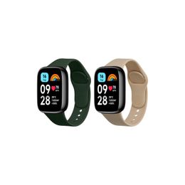 kwmobile Uhrenarmband 2x Sportarmband für Xiaomi Redmi Watch 3 Active