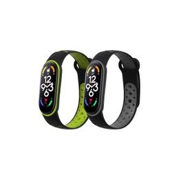 kwmobile Uhrenarmband 2x Sportarmband für Xiaomi Mi Band 7