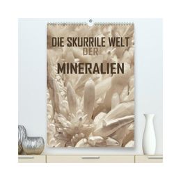 Calvendo Wandkalender Die skurrile Welt der Mineralien (Premium