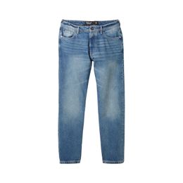 Tom Tailor Denim Herren Loose Straight Fit Jeans, blau, Uni, Gr. 32/34