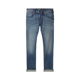 Tom Tailor Denim Herren Aedan Straight Jeans, blau, Uni, Gr. 28/32