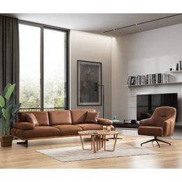 JVmoebel Wohnzimmer-Set Wohnzimmer Set 2tlg Modern Viersitzer Sofa Couch Sessel Sofagarnitur