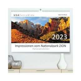 Calvendo Wandkalender Impressionen vom Nationalpark ZION Panoramabilder (Premium