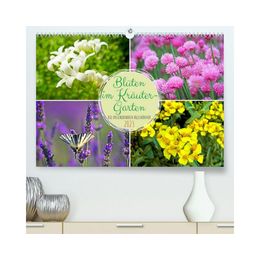 Calvendo Wandkalender Blüten im Kräuter-Garten (Premium