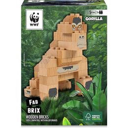 WWF Spielbausteine FabBrix WWF Wooden Bricks GORILLA Holzbausteine
