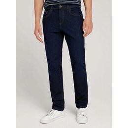Tom Tailor Slim-fit-Jeans Regular Slim Fit Jeans Basic Stretch Raw Hose JOSH 4659 in Blau