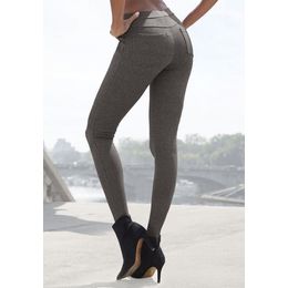 Lascana Leggings schwarz Gr. 48/50 für Damen. Figurbetont. Nachhaltig.