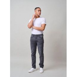 Blend Slim-fit-Jeans Slim Fit Jeans Basic Denim Hose Stoned Washed TWISTER FIT 4515 in Dunkelgrau