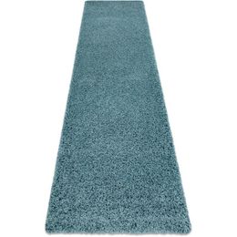 RUGSX Teppich, Läufer soffi shaggy 5cm blau - in die Küche, Halle, Korridor blue 70x250 cm