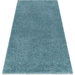 RUGSX - Teppich soffi shaggy 5cm blau blue 80x150 cm