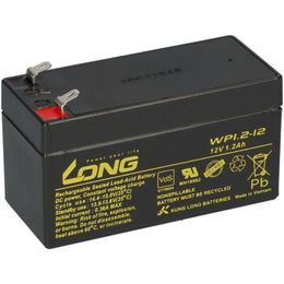 Kunglong - agm blei akku batterie 12V 1,2Ah + ladegerät