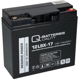 Q-Batteries 12LSX-17 12V 17Ah Blei-Vlies-Akku AGM 10 Jahre