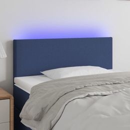 LED Kopfteil，Betthaupt Blau 80x5x78/88 cm Stoff vidaXL