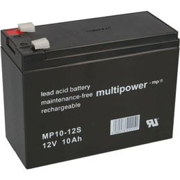 Multipower - Blei-Akku MP10-12S Pb 12V / 10Ah Faston 4,8