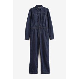 next Jumpsuit Denim-Overall mit durchgehender Knopfleiste (1-tlg)