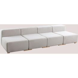 4-teiliges modulares Sofa Robert Cremebeige - Cremebeige - Sklum