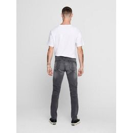 Only & Sons ONLY & SONS Slim-fit-Jeans Skinny Fit Jeans Basic Denim Hose Stoned Washed Pants ONSWARP (1-tlg) 3977 in Grau
