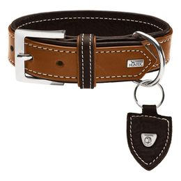 Hunter Tierbedarf Hunde-Halsband Halsband Tara cognac/dunkelbraun