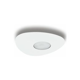 Licht-Erlebnisse - Moderne Deckenlampe Metall Weiß GX53 flach Flur - Weiß
