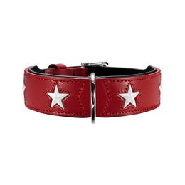 Hunter Tierbedarf Hunde-Halsband Halsband Magic Star rot/schwarz